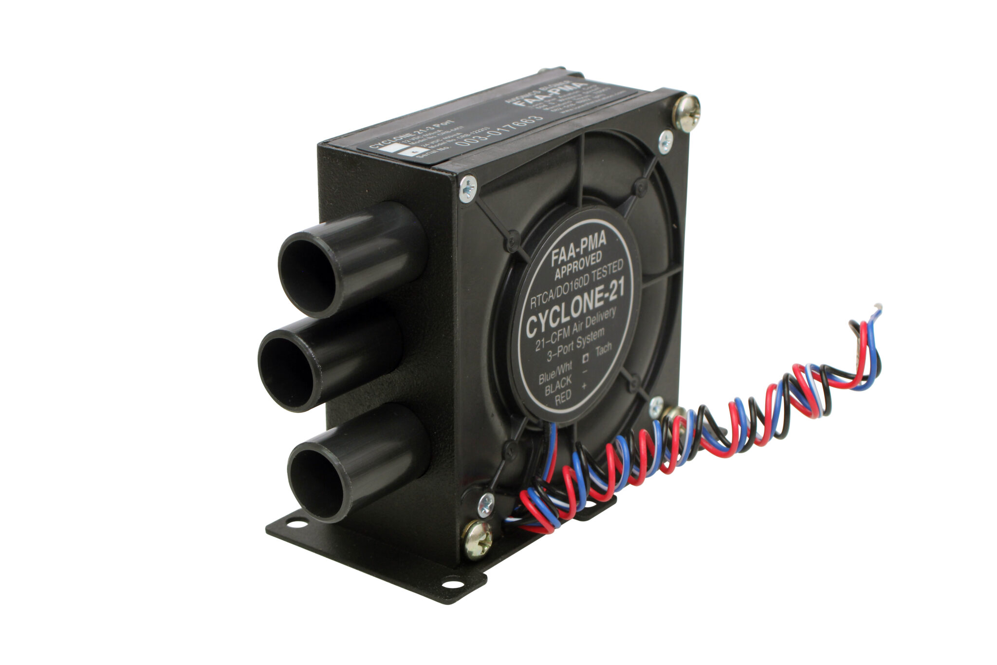 Cyclone 21 - 3 Port Blower 12-14vdc Avionics Cooling Fans aviation ...